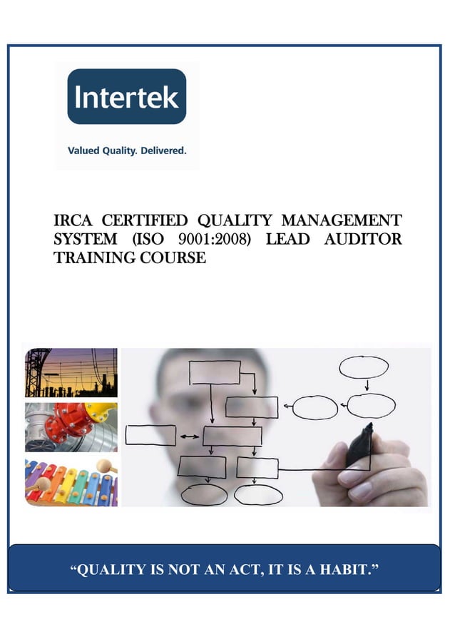 Iso 9001 lead auditor course training irca approved | PDF