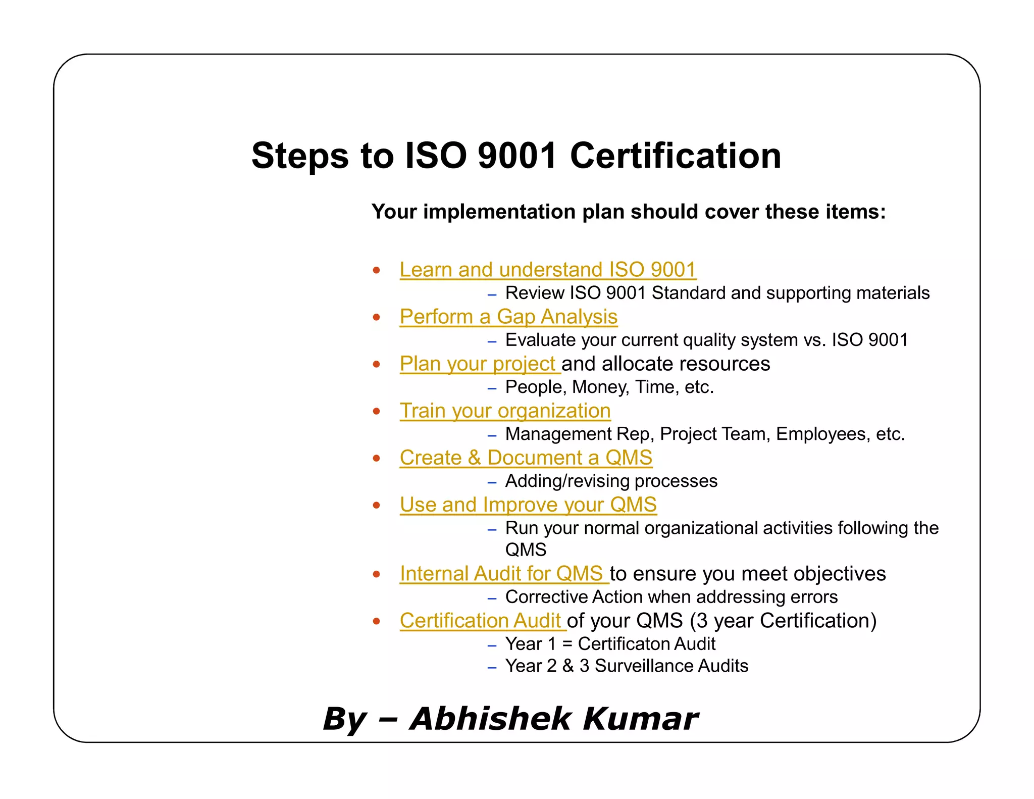ISO 9001 overview | PDF