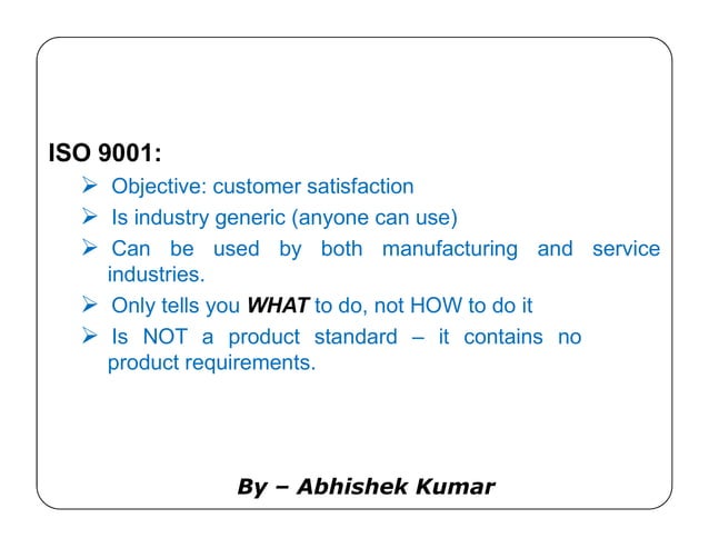 ISO 9001 overview | PPT