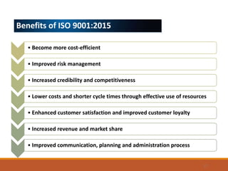 ISO 9001:2015 awareness training for better understanding | PPTX