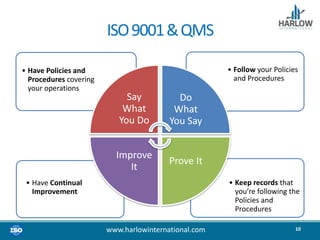 ISO 9001:2015 Introduction to Management | PPTX