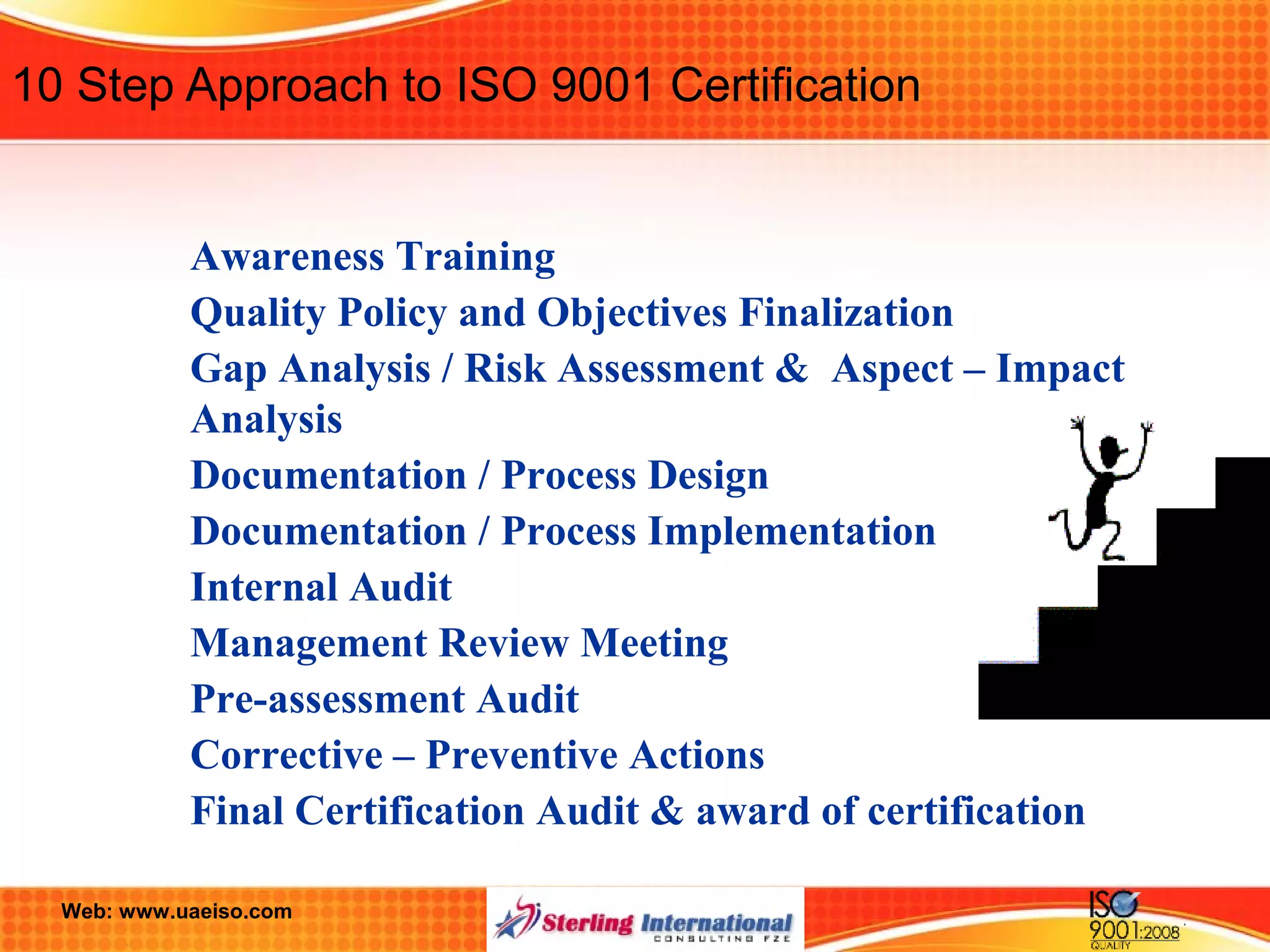 Iso 9001 qms implementation steps sterling rev00-240914 | PPT
