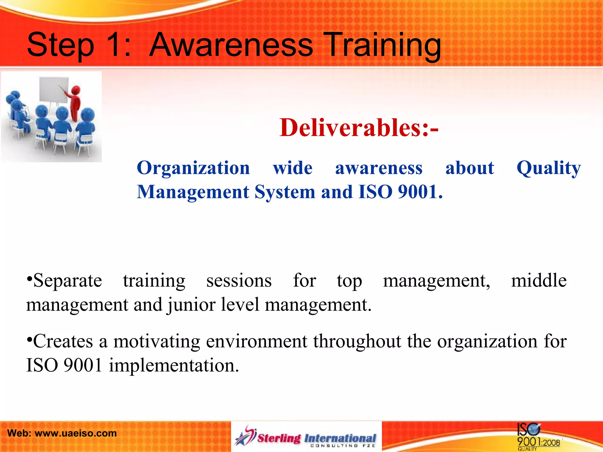 Iso 9001 qms implementation steps sterling rev00-240914 | PPT