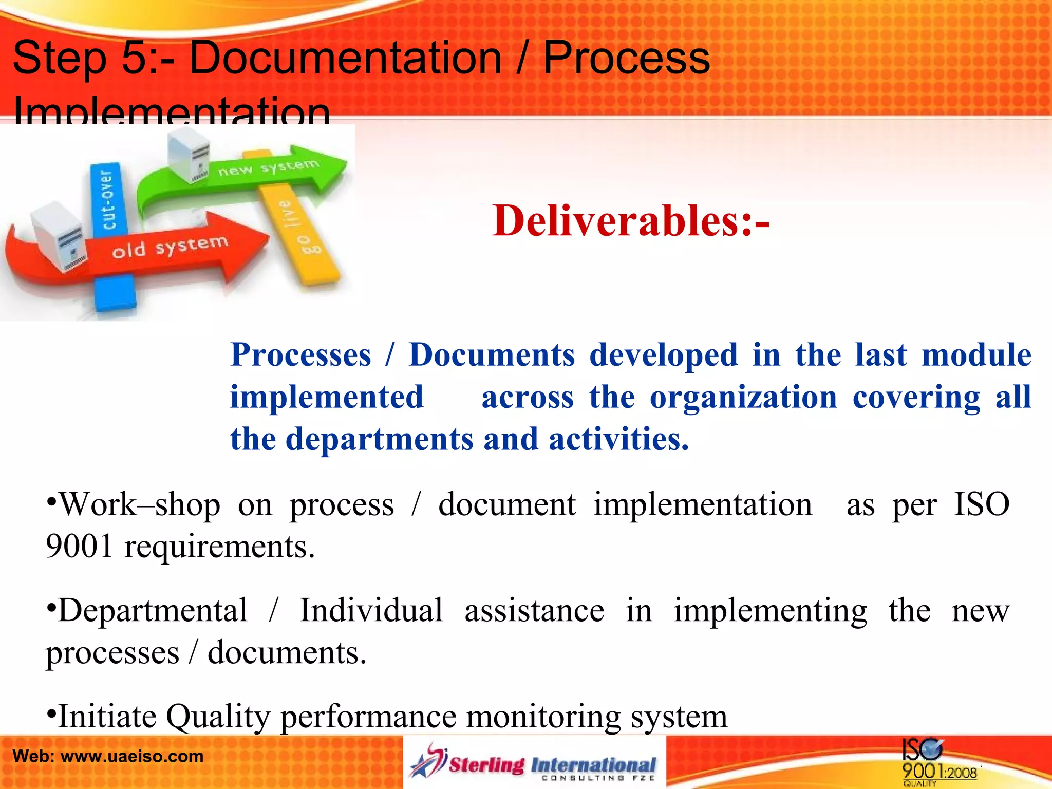 Iso 9001 qms implementation steps sterling rev00-240914 | PPT