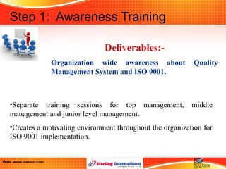 Iso 9001 qms implementation steps sterling rev00-240914 | PPT