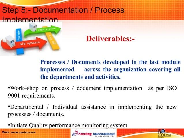 Iso 9001 qms implementation steps sterling rev00-240914 | PPT
