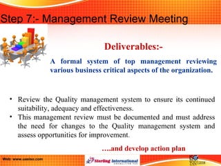 Iso 9001 qms implementation steps sterling rev00-240914 | PPT