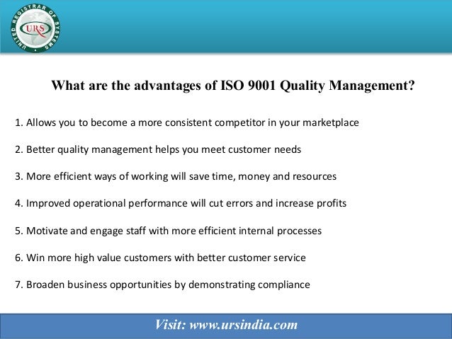 ISO 9001 Quality System Certification | PPTX