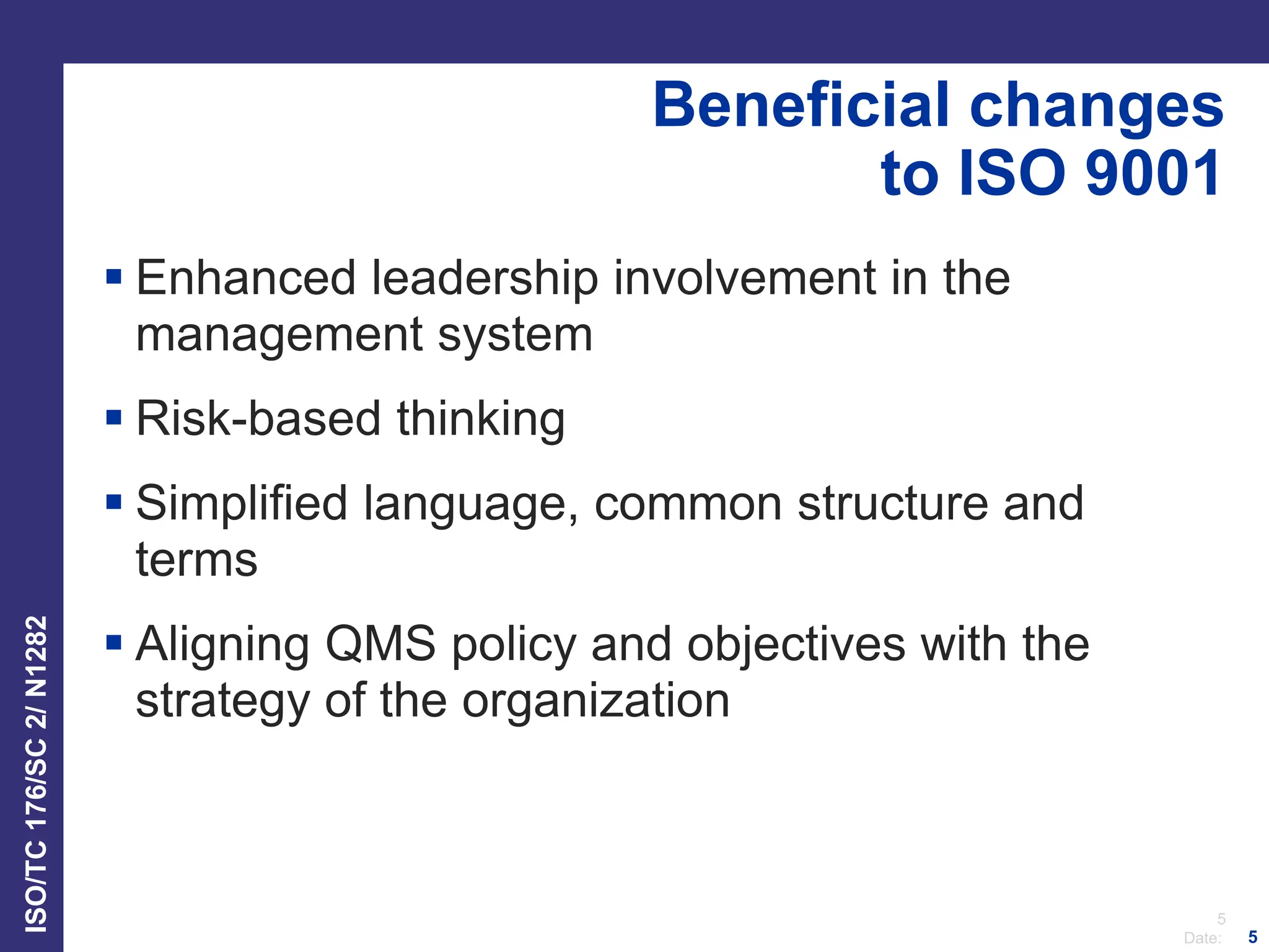 ISO9001Revision Aligning QMS policy and objectives with the strategy of the organization | PPTX