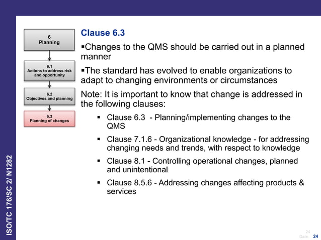 ISO9001Revision Aligning QMS policy and objectives with the strategy of the organization | PPT
