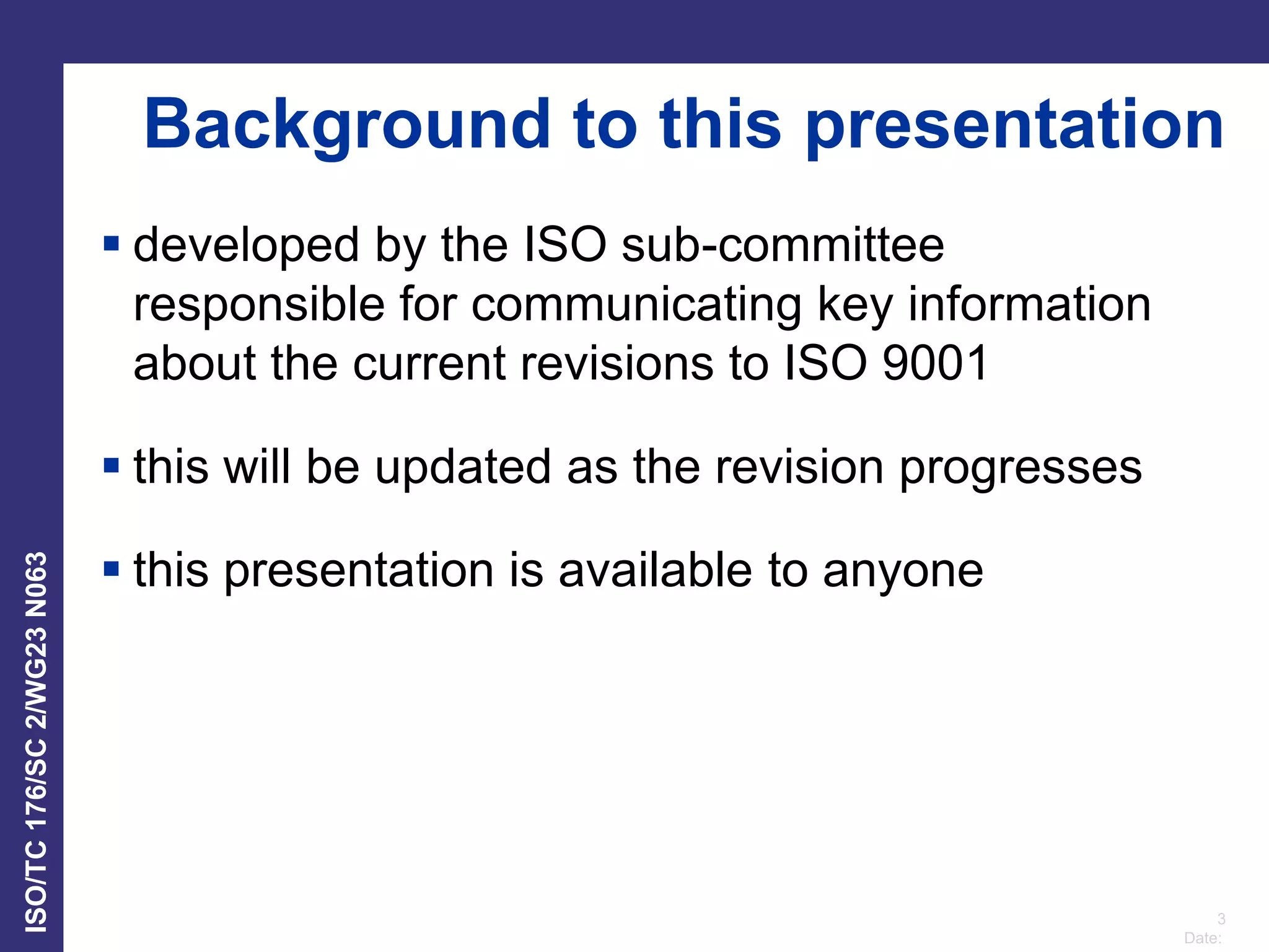 ISO 9001:2015 Revision Overview | PPTX