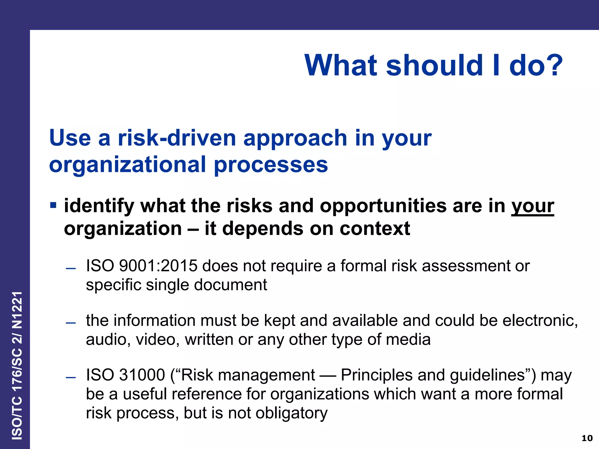 Iso9001 risk based_thinking | PPTX