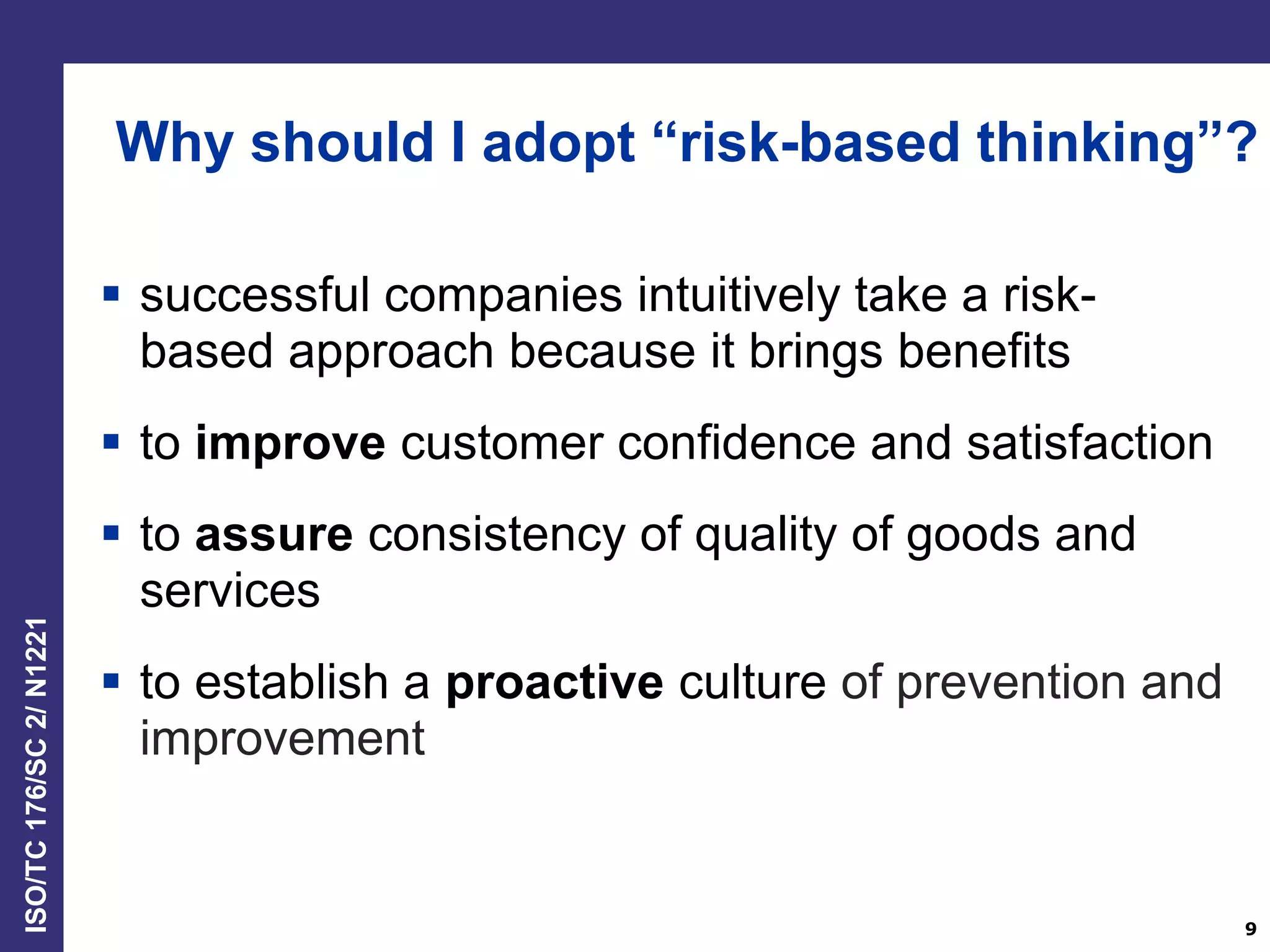 Iso9001 risk based_thinking | PPTX