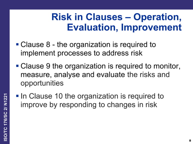 Iso9001 risk based_thinking | PPTX | Business | Business and Finance