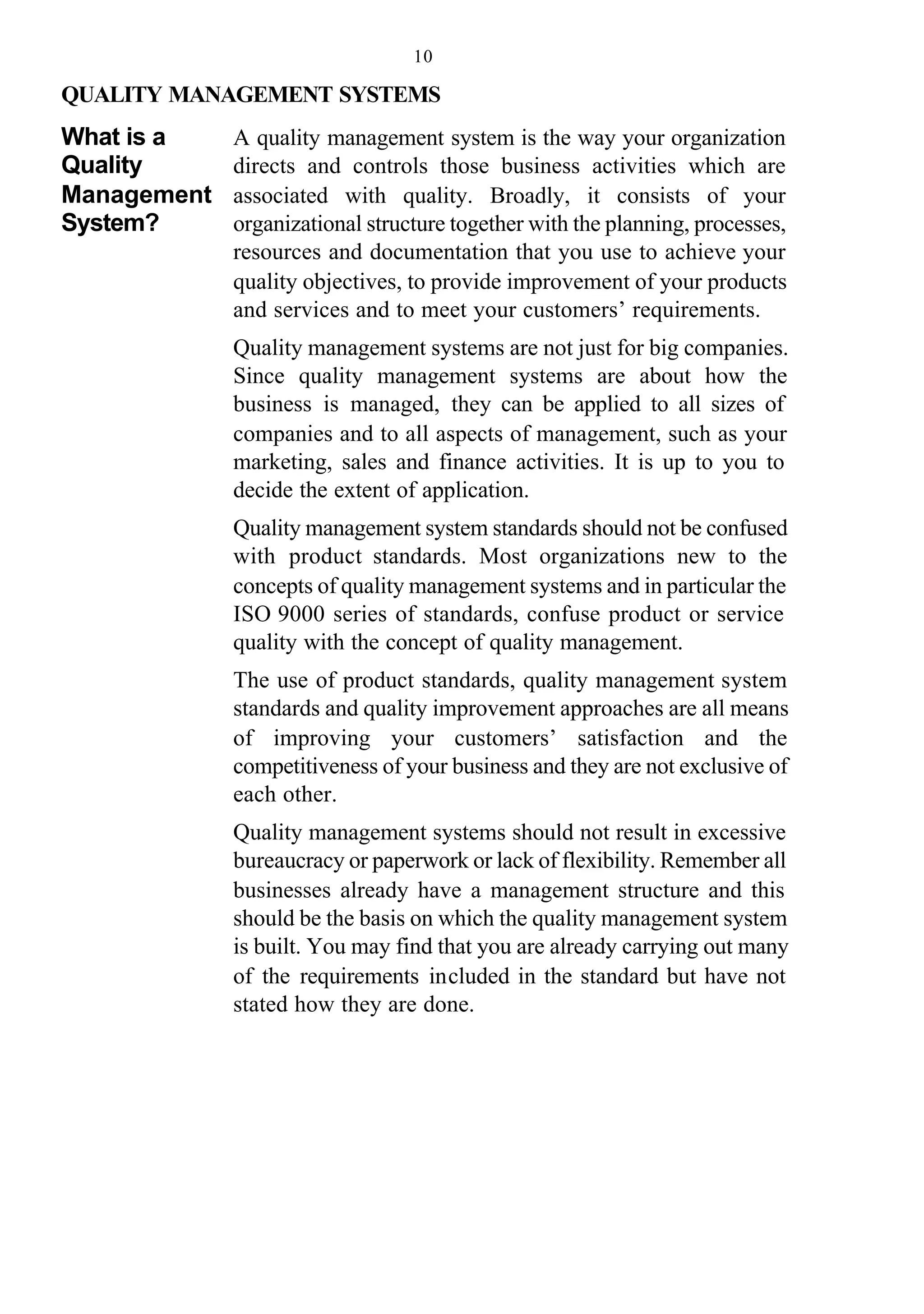 Iso 9001 small business handbook | PDF