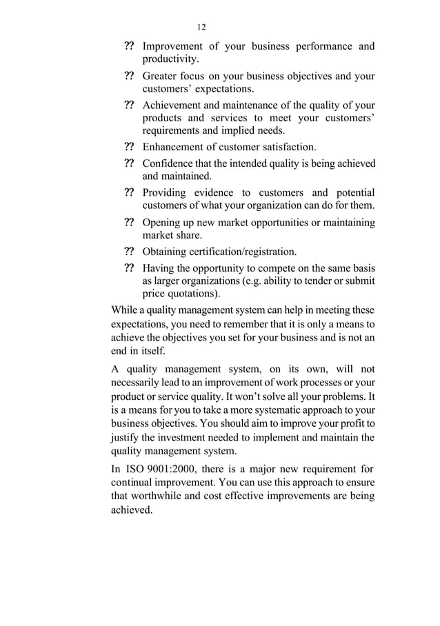 Iso 9001 small business handbook | PDF