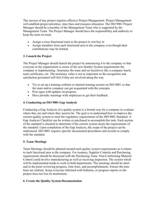 Iso 9001 systems | DOC