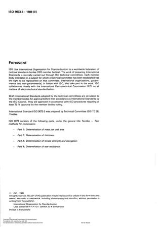 Iso 9073 3 1989 textiles - test methods nonwovens - part 3 ...
