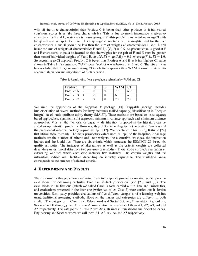 Iso9126 based software quality evaluation using choquet integral | PDF | Computer Software and ...