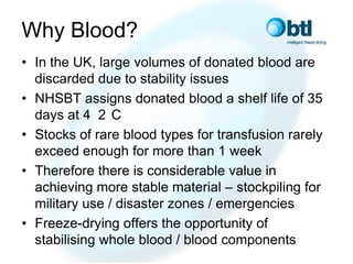 Lyophilization of Human Red Blood Cells | PDF