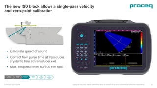 Using the new ISO 19675 calibration block for phased-array and ...