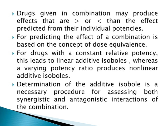 Isobologram | PPTX | Chemistry | Science