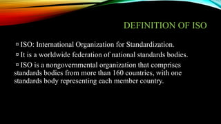 ISO, BSTI, ASTM.pptx | Business Accounting & Finance | Business