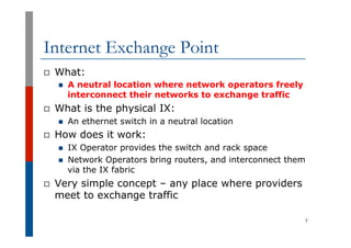 Internet Exchange Points, by Philip Smith [APNIC 38 / ISOC-AU] | PDF ...