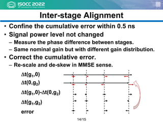 Tone-based Measurement of Excess Group Delay in Programmable Gain ...