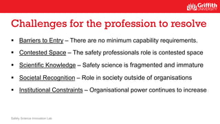 Is occupational health and safety mangemnt a profession - david provan ...