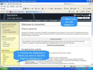 Isocentre How to Create a Page | PPT | Computing | Technology & Computing