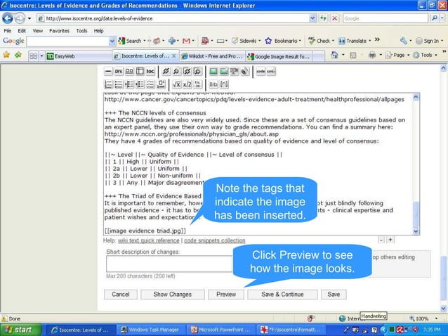 Isocentre Help Inserting Images | PPT | Internet for Beginners | Internet