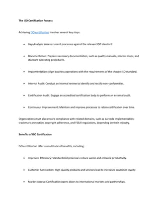 ISO Certification for Business Success.. | PDF