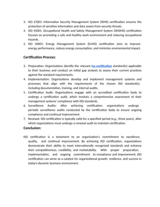 Full Range of ISO System Certification Services | PDF