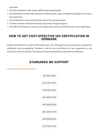 What are the Benefits of ISO 22000 Certification in Denmark? | PDF
