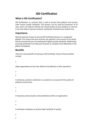 ISO Certification 6.ppt | Business | Business and Finance