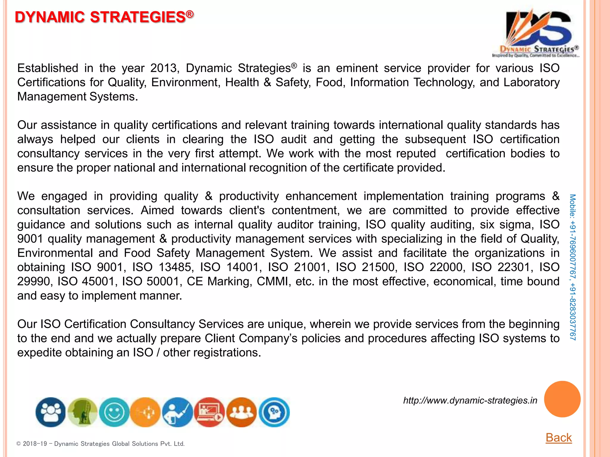 ISO Certification Consultancy | PPT