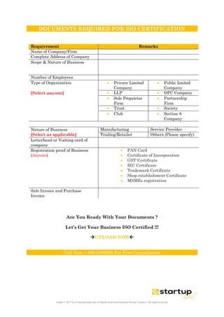 A Compact guide of ISO certification with quality process manual | PDF