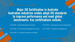 ISO Certification in Australia | Quality Control Certification | PDF