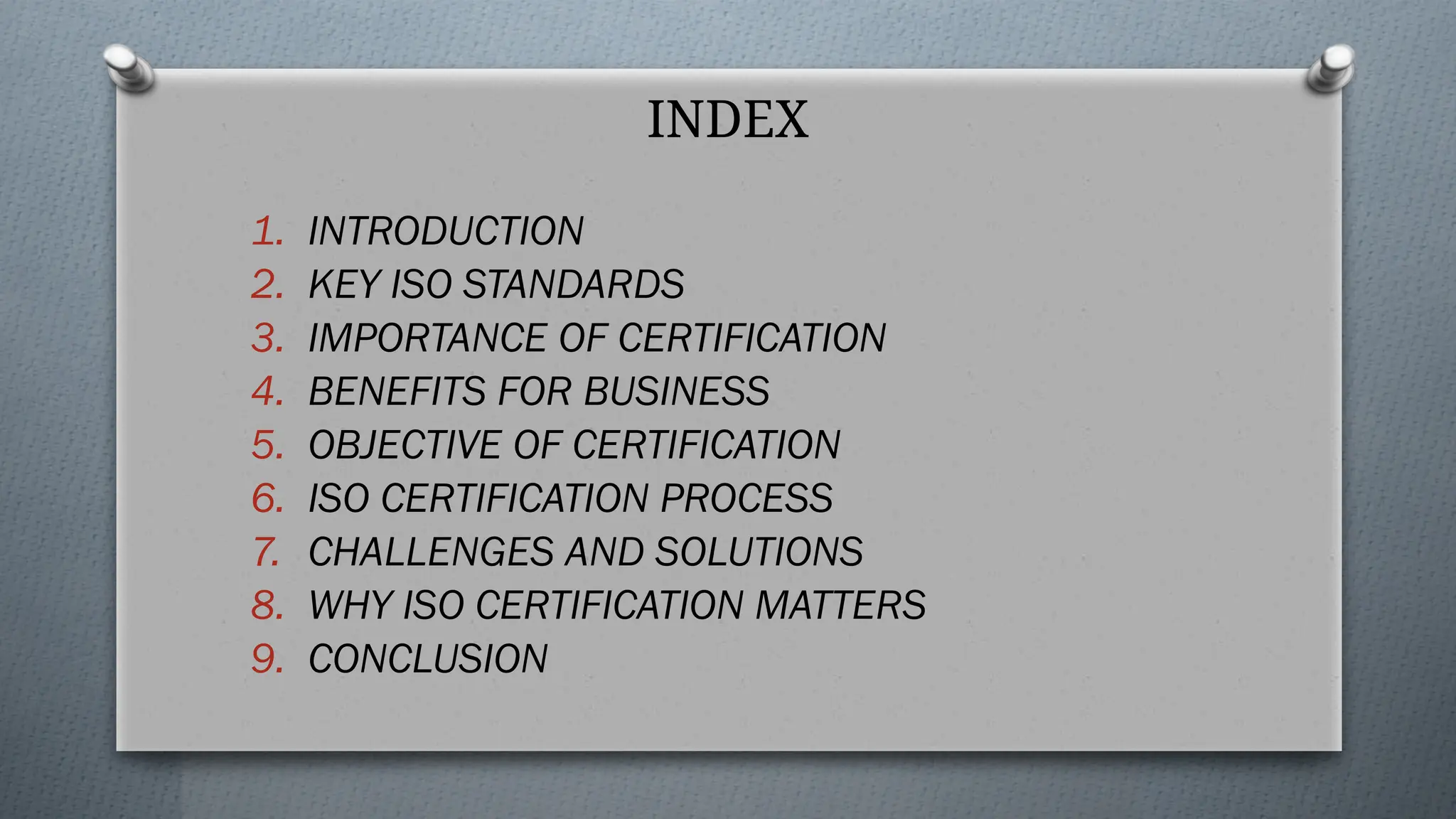 A COMPREHENSIVE GUIDE OF ISO CERTIFICATION | PPTX