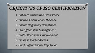A COMPREHENSIVE GUIDE OF ISO CERTIFICATION | PPTX