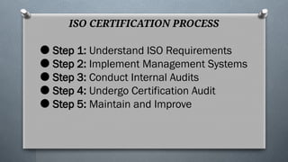 A COMPREHENSIVE GUIDE OF ISO CERTIFICATION | PPTX