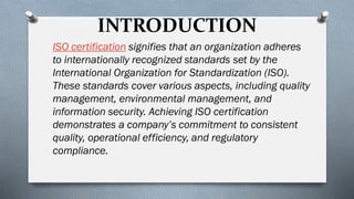 a comprehensive guide of iso certificatinon | PPT