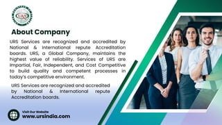 ISO Certification Services Body in India URS | PPTX