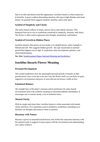 Isochilus linearis Symbolism and Meaning in Love, Death & Bible.docx