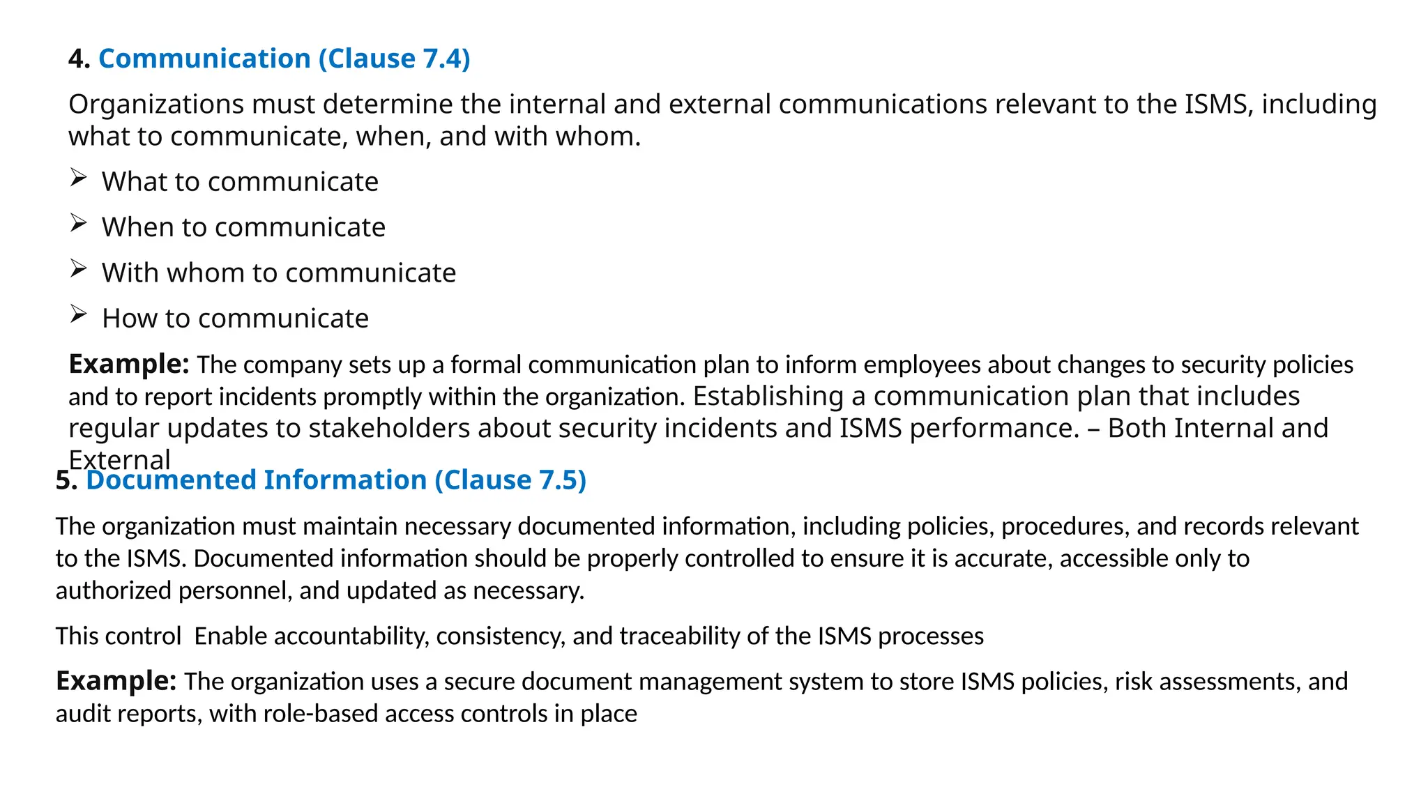 Information Security ISO Standards 27001 Clause 7 | PPT