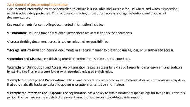 Information Security ISO Standards 27001 Clause 7 | PPT