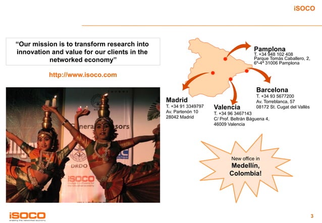 iSOCO - Research Lab Brief Introduction | PPT