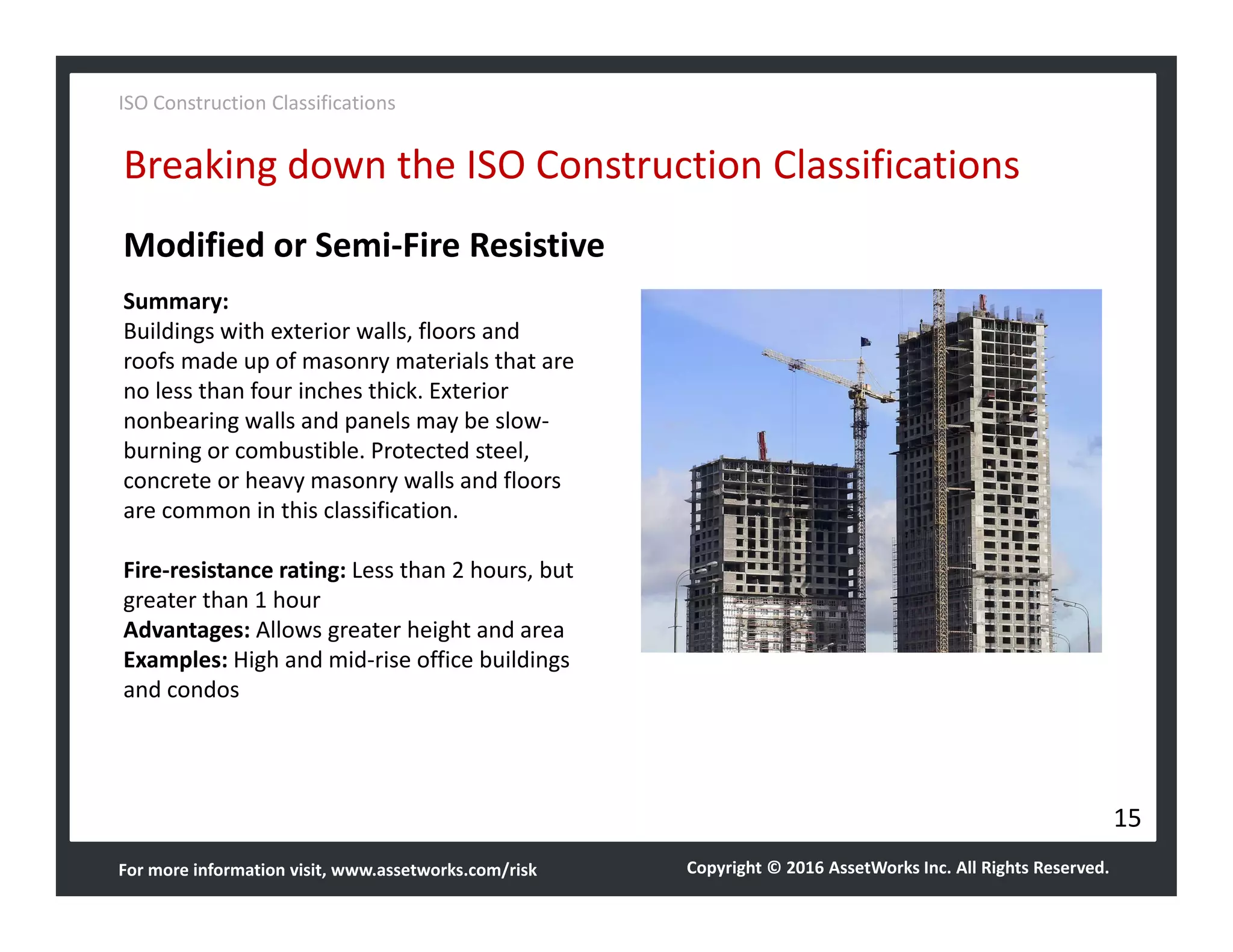 AssetWorks ISO Construction Classifications Quick Guide | PDF