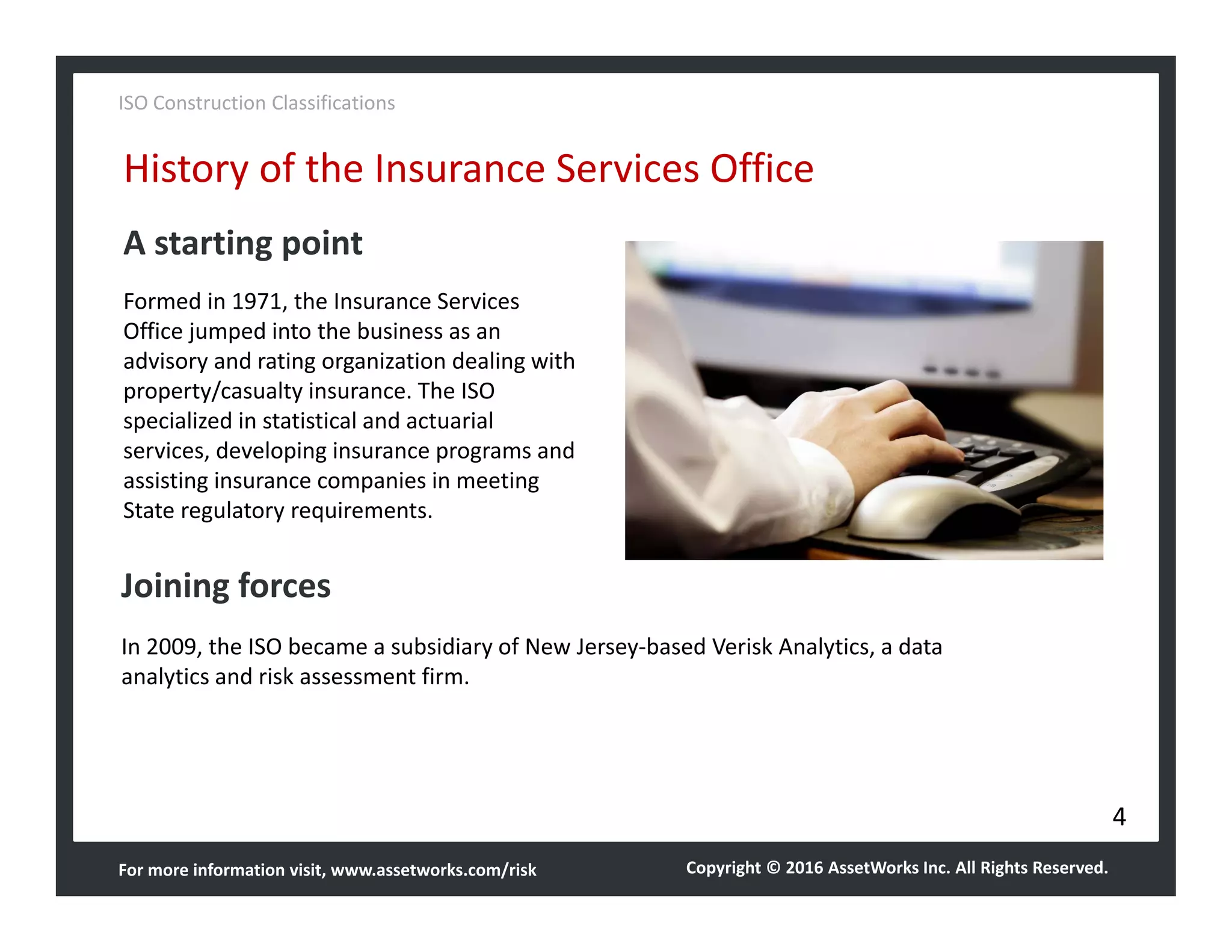 AssetWorks ISO Construction Classifications Quick Guide | PDF